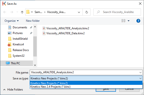 Version 2.5.0 - Release History - What Is New - NETZSCH Kinetic